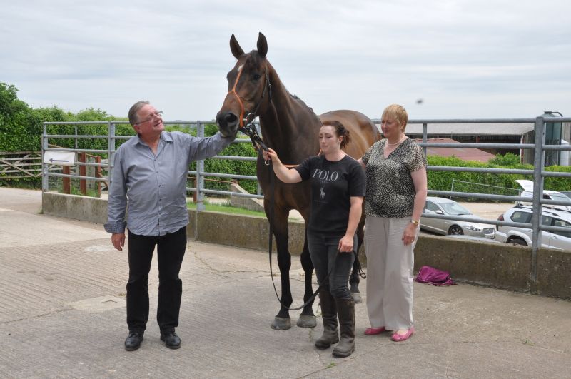 Michael and Lesley Wilkes with Mor Brook